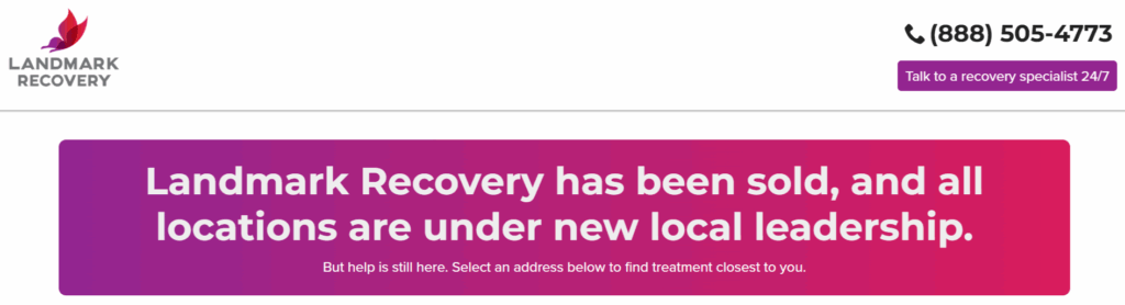 Landmark Recovery is claiming to be Under New Ownership - Landmark ...